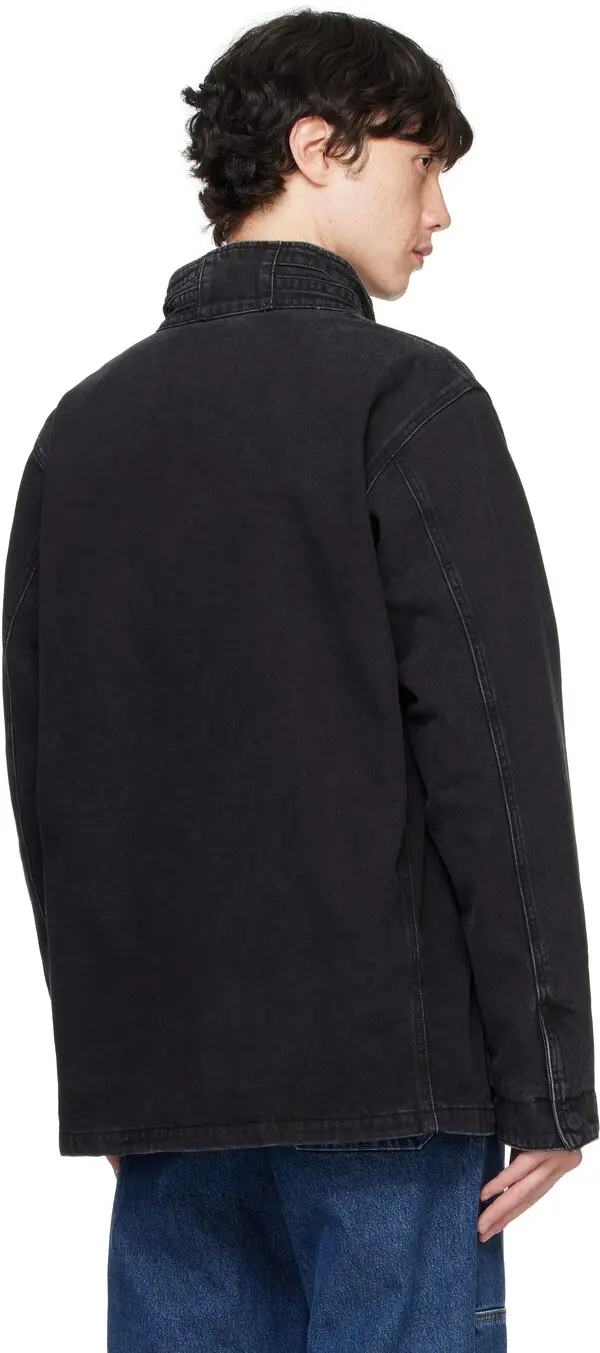 Sunflower Black Fatigue Denim Jacket In 708 Black Washed - 65% Off